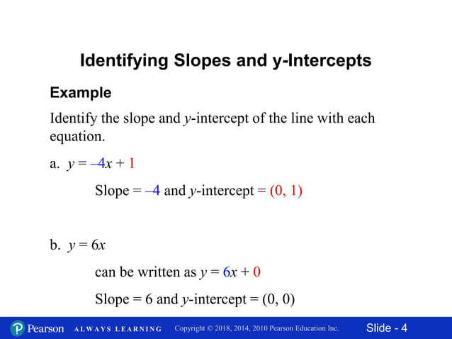 11.4 slope intercept form of a linear equation | PPTX | Physics | Science