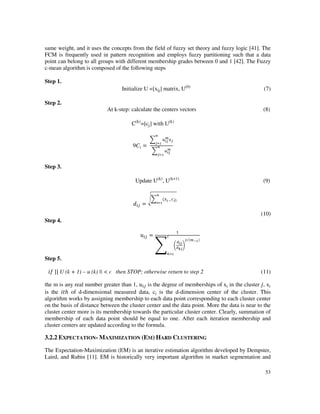 NEW MARKET SEGMENTATION METHODS USING ENHANCED (RFM), CLV, MODIFIED REGRESSION AND CLUSTERING ...