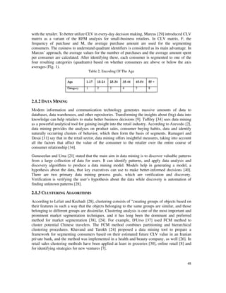 NEW MARKET SEGMENTATION METHODS USING ENHANCED (RFM), CLV, MODIFIED REGRESSION AND CLUSTERING ...