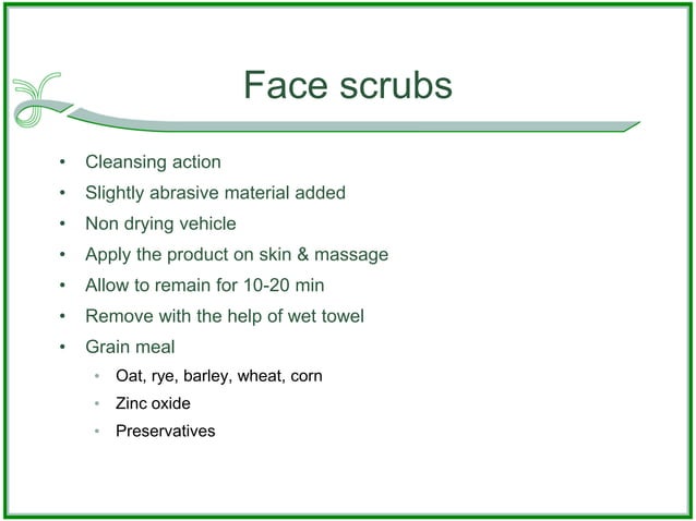 Face, body & hair mask scrubs | PPT