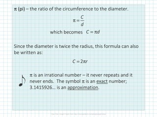 11.1 Circumference and Area of Circles | PDF