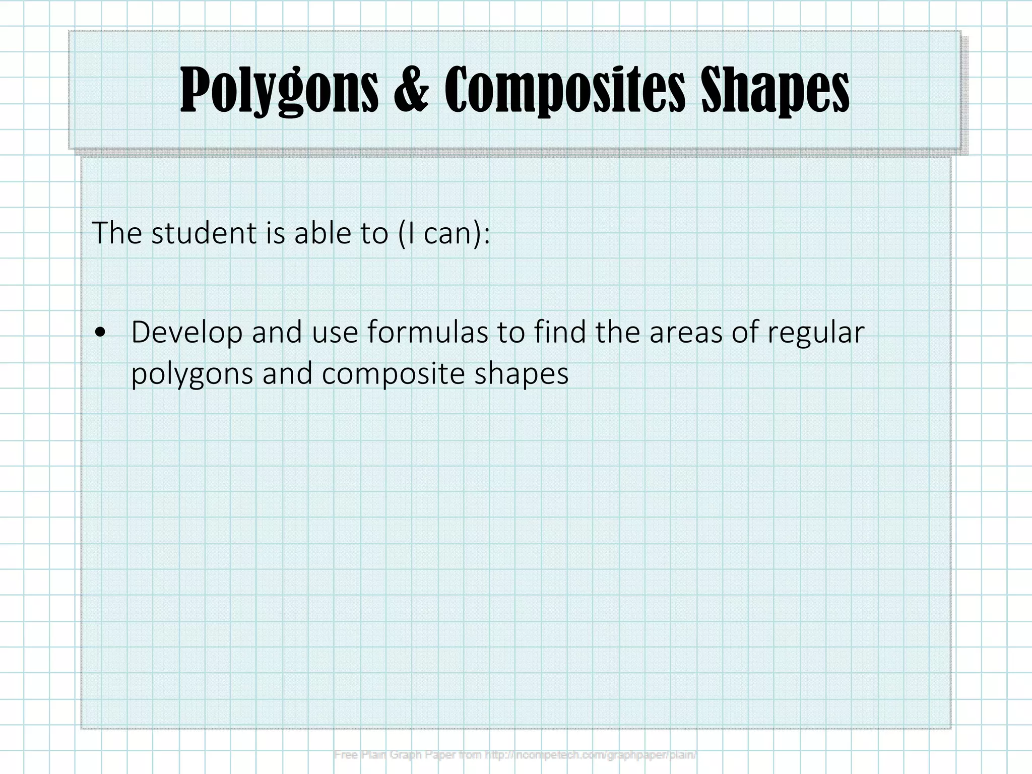11.3 Area of Regular Polygons and Composite Shapes | PDF