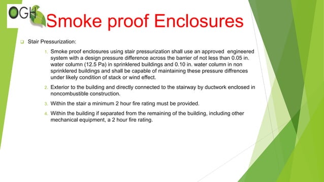 11. Smoke Proof Enclosures | PPTX
