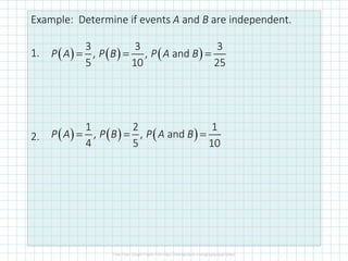 11.5 Independent and Dependent Events | PDF