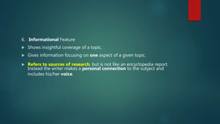 11. feature writing | PPTX