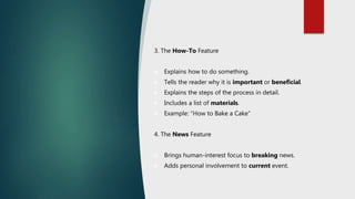 11. feature writing | PPTX