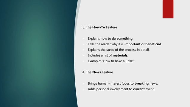 11. feature writing | PPTX