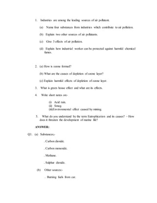 ENVIRONMENTAL CHEMISTRY | DOCX