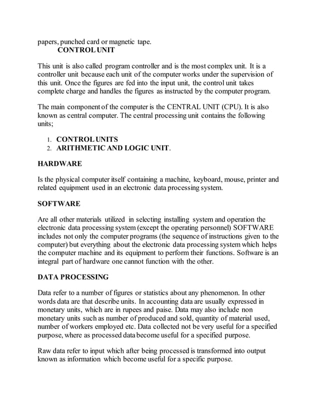 COMPUTERIZED ACCOUNTING | DOCX | Data Storage and Warehousing | Computing
