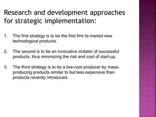 research and development strategies | PPTX