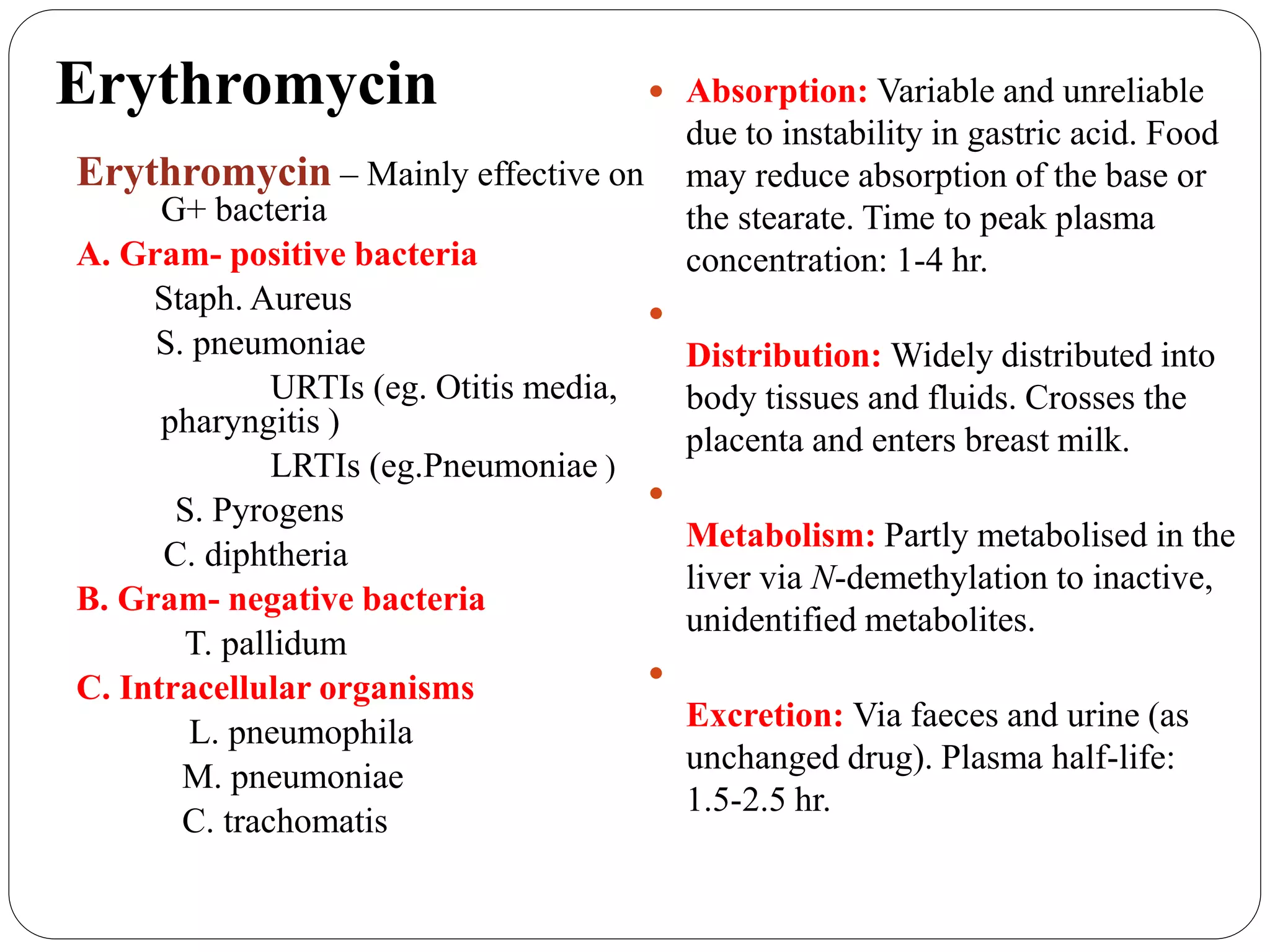 Macrolides | PPTX