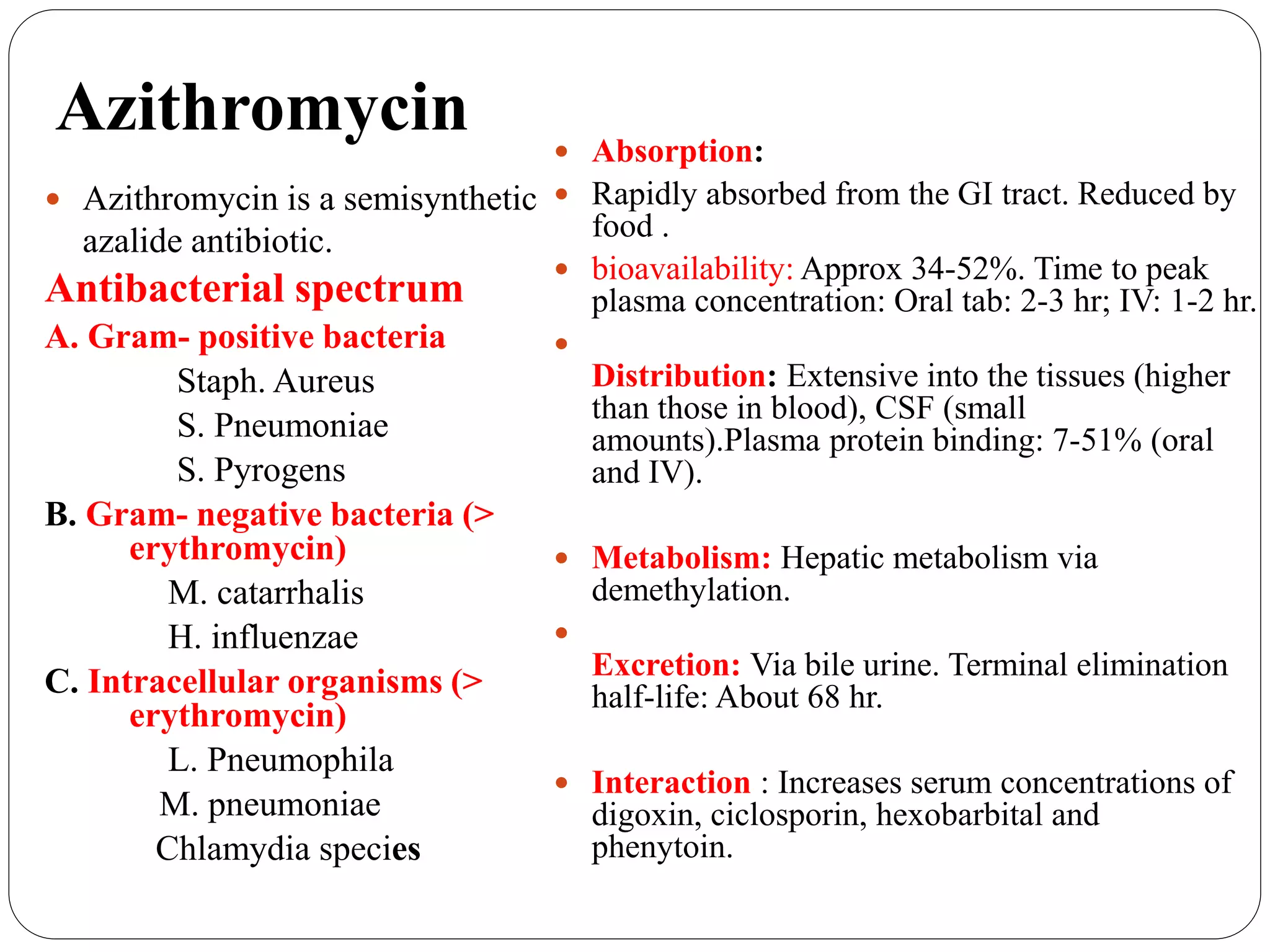 Macrolides | PPTX