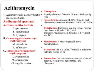 Macrolides | PPTX