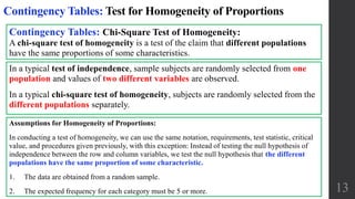 Contingency tables | PPTX