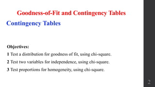 Contingency tables | PPTX