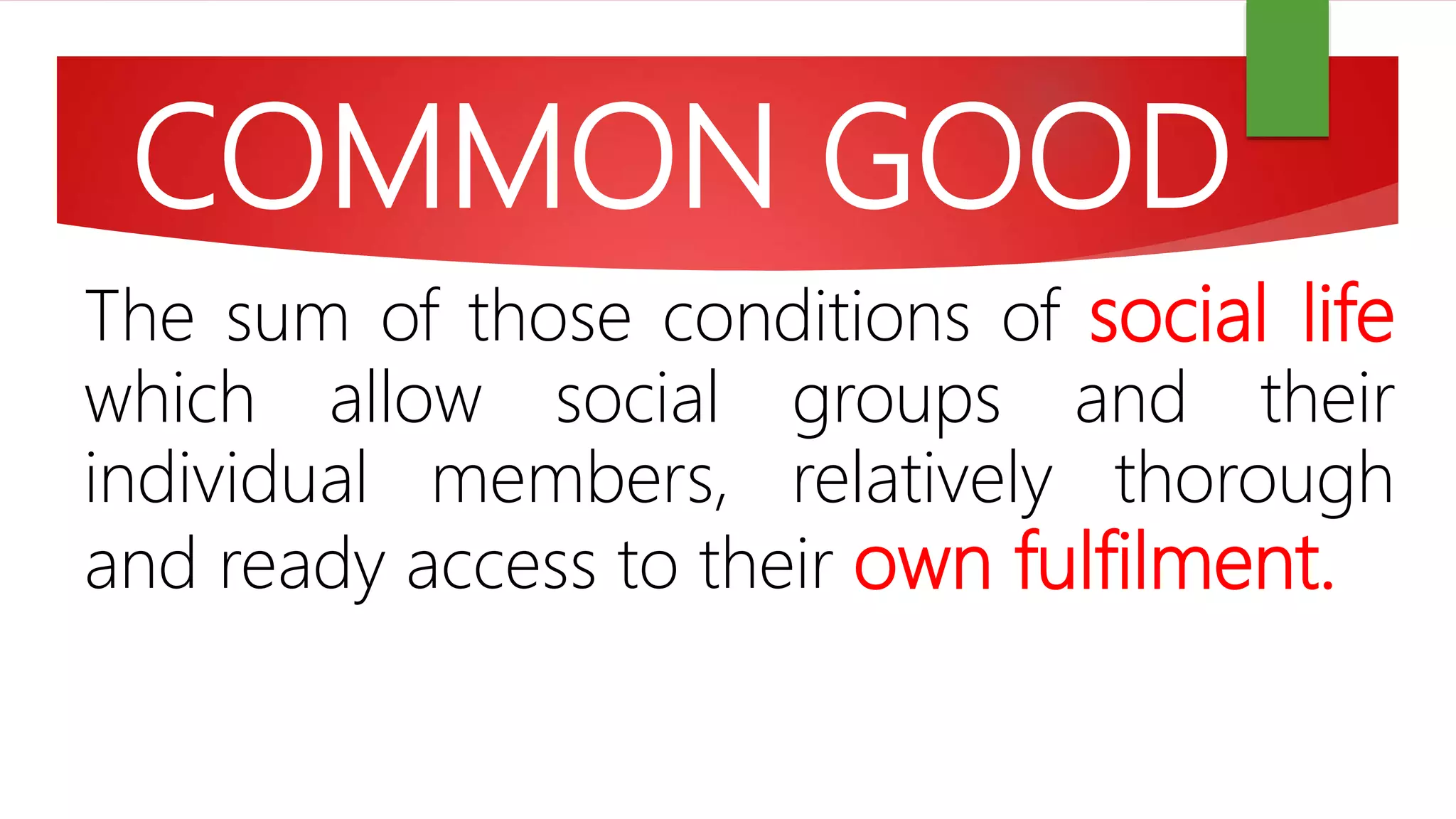 Human Rights, Dignity and the Common Good | PPTX