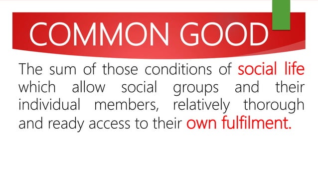 Human Rights, Dignity and the Common Good | PPTX | Law