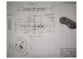 Mastercam Milling Tutorial 11 Drawing | PDF