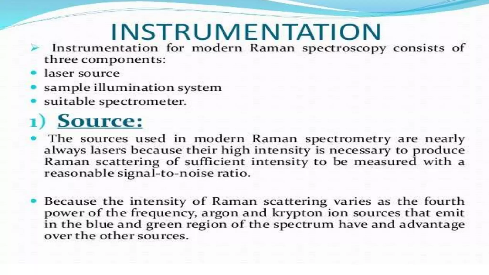 Raman spectroscopy (INELASTIC SCATTERING) for M. Pharm as per PCI ...