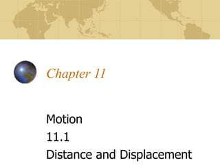11 1 Distance And Displacement | PPT