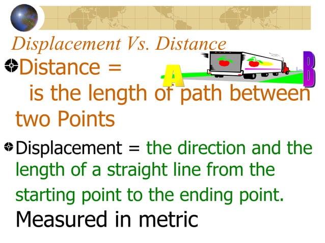11 1 Distance And Displacement | PPT