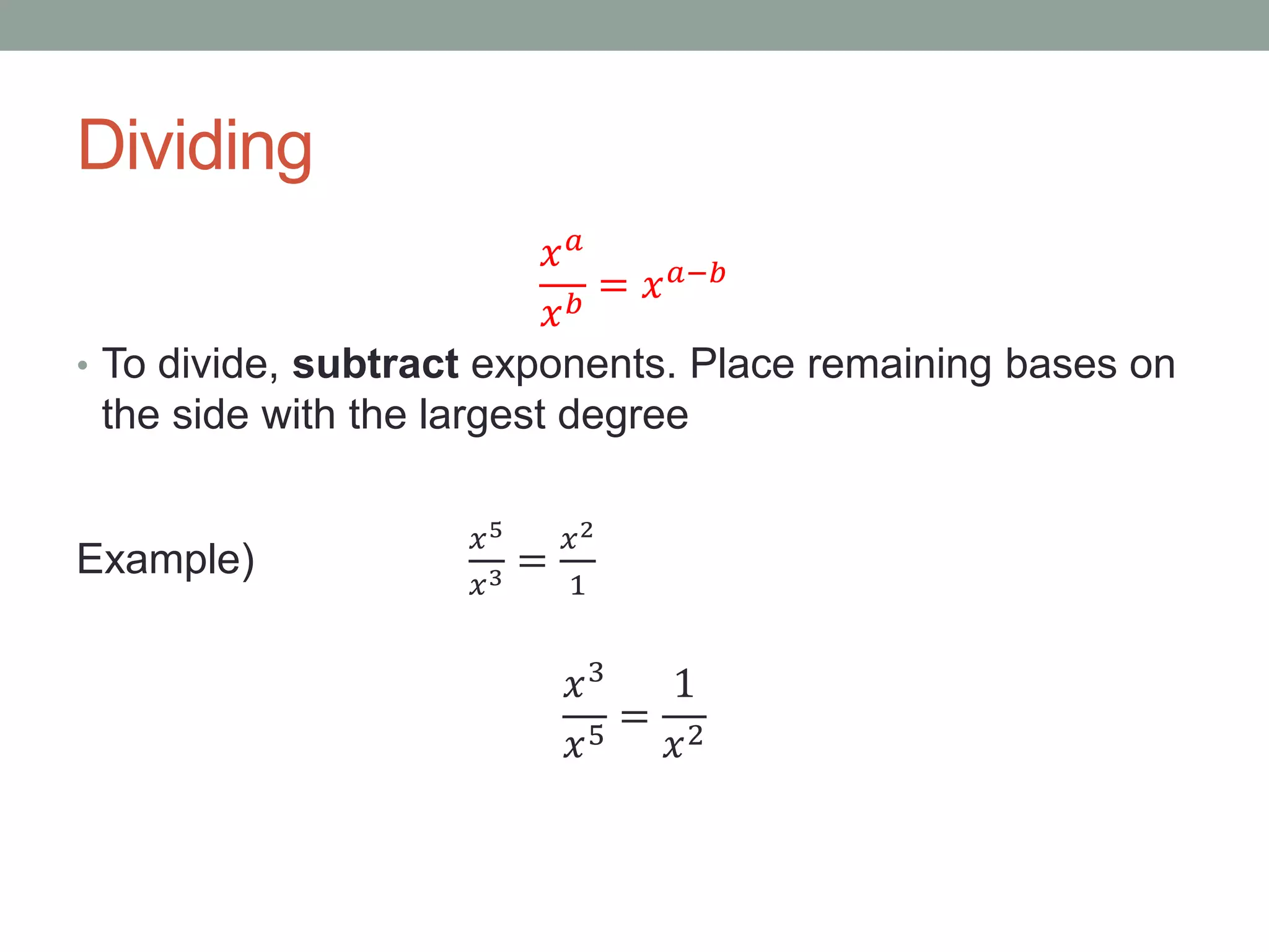 exponent properties | PPTX