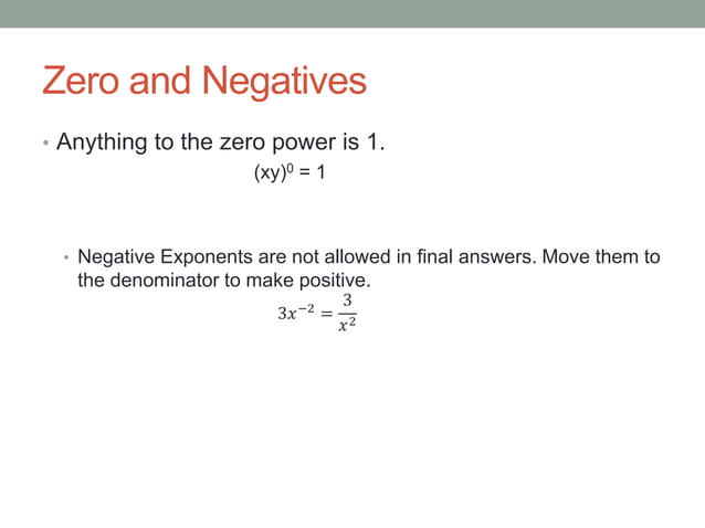 exponent properties | PPT