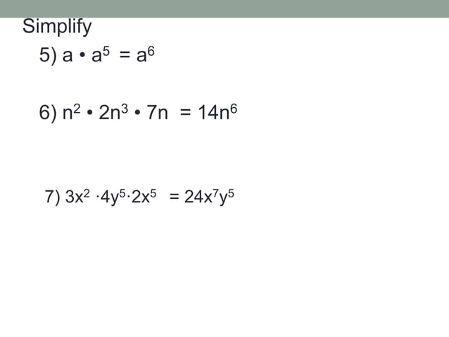 exponent properties | PPT
