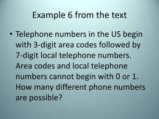 11.1 Fundamental Counting Principle | PPT