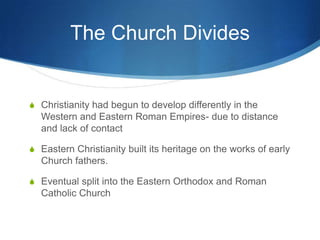 11.1 part 2 the church divides | PPT
