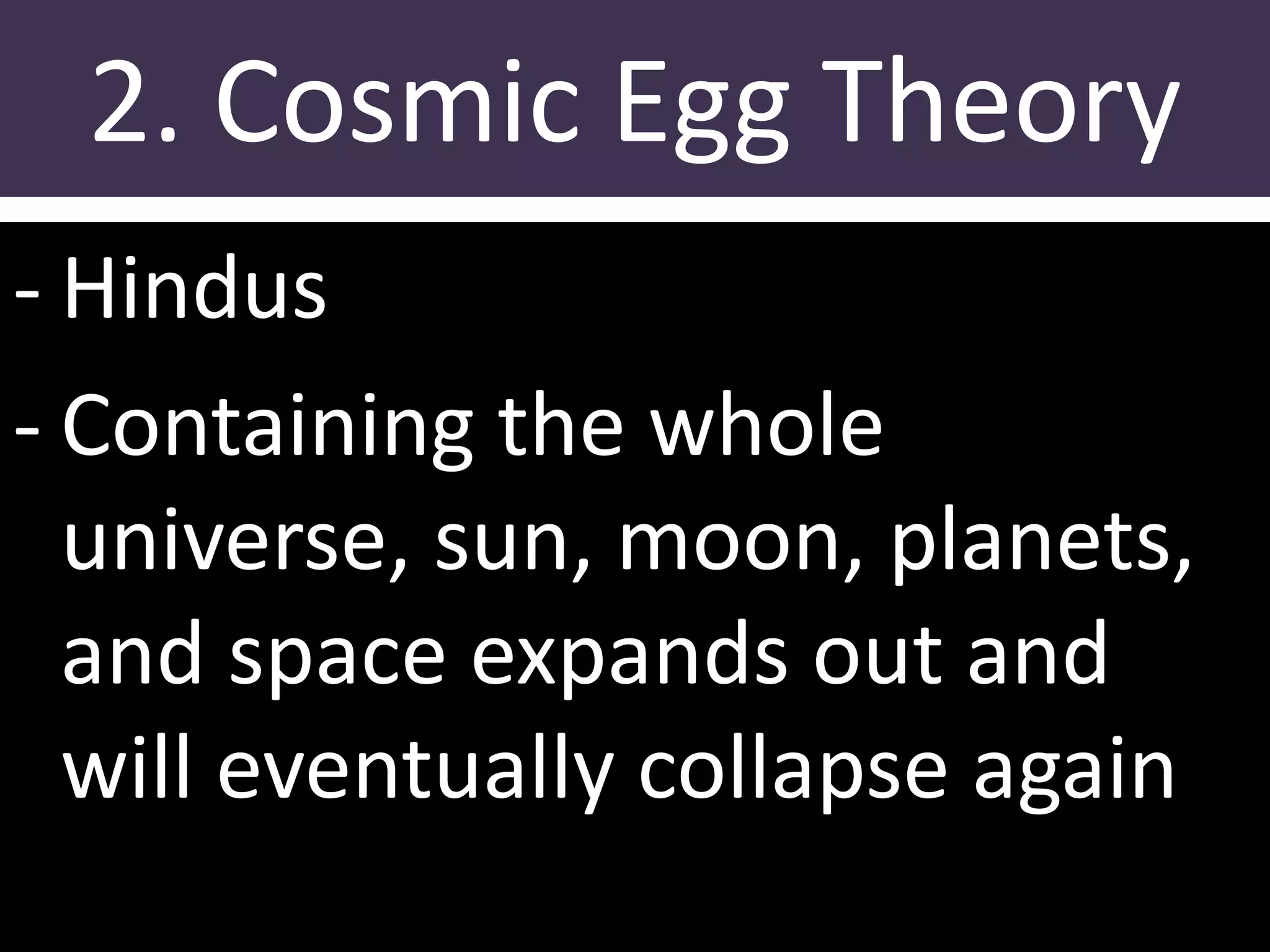 Theories on the origin of the universe | PPTX