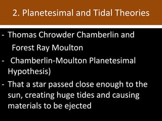 Theories on the origin of the universe | PPTX