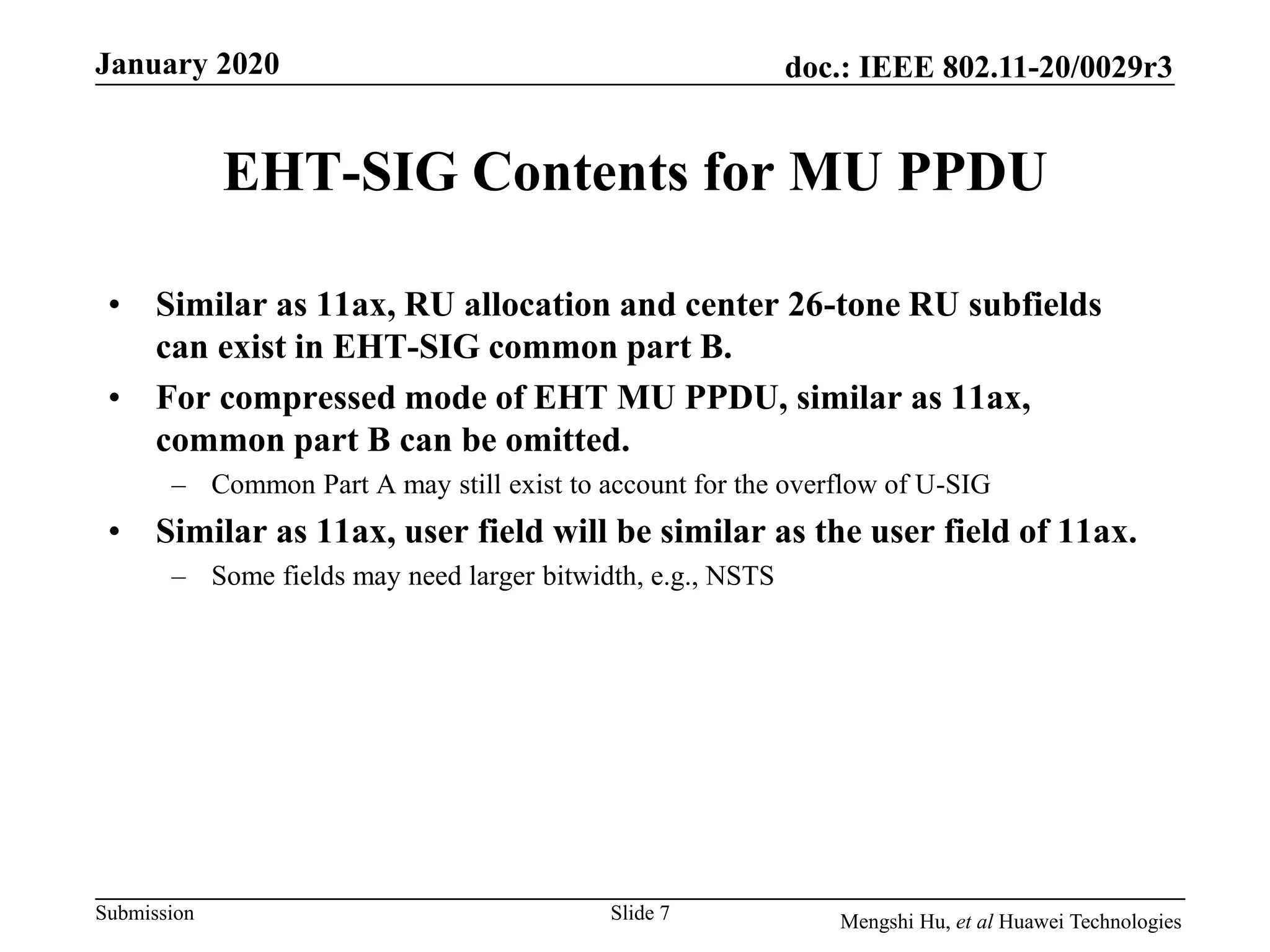 preamble-structure-and-sig-contents for wlan | PPTX