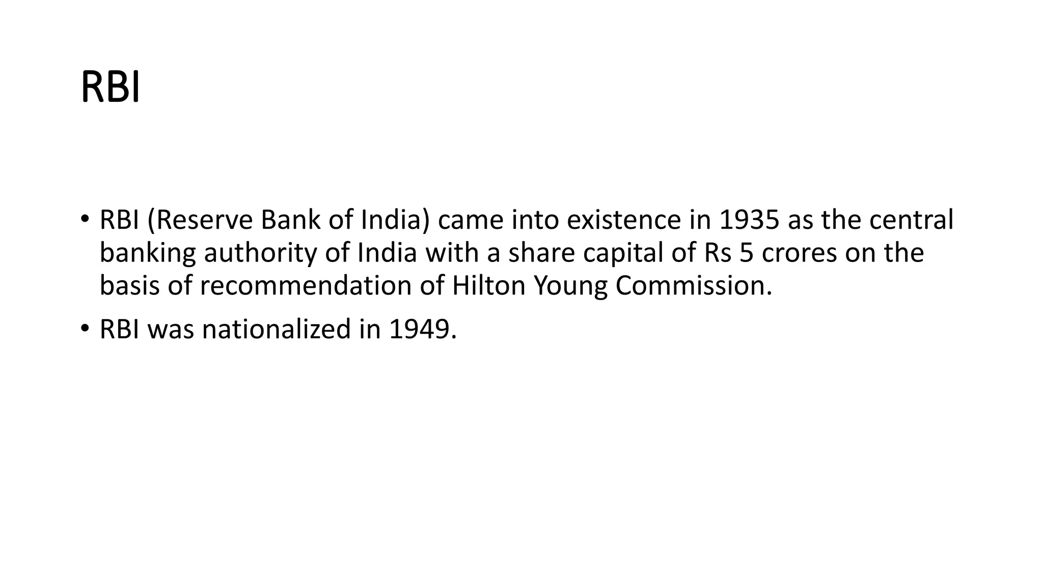 Financial & Amp Banking system early years&nationalization | PPTX