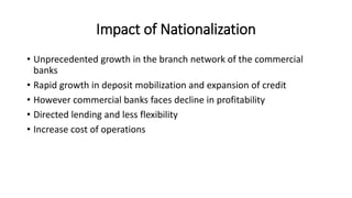 Financial & Amp Banking system early years&nationalization | PPT