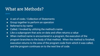 11. java methods | PPTX
