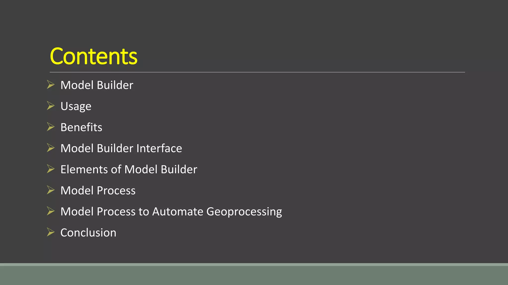 Model builder in ARC GIS | PPTX | Programming Languages | Computing
