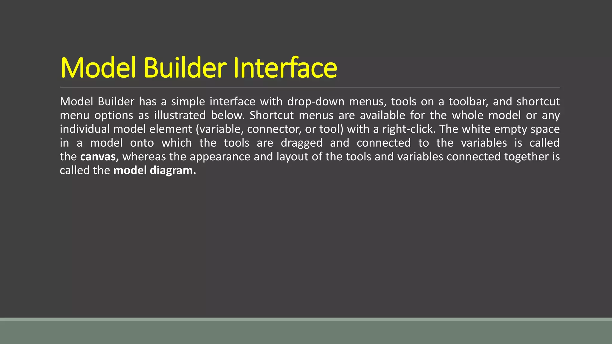 Model builder in ARC GIS | PPTX