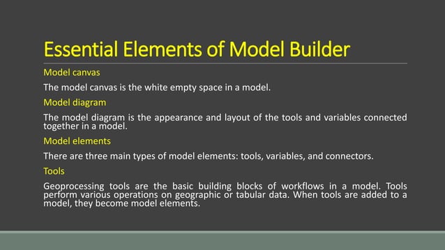 Model Builder In Arc Gis Pptx Programming Languages Computing