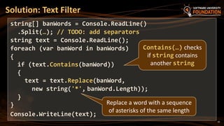 13 Strings and Text Processing | PPT