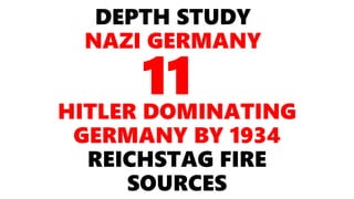 HISTORY IGCSE CONTENT - 20TH CENTURY OPTION - DEPTH STUDY GERMANY ...