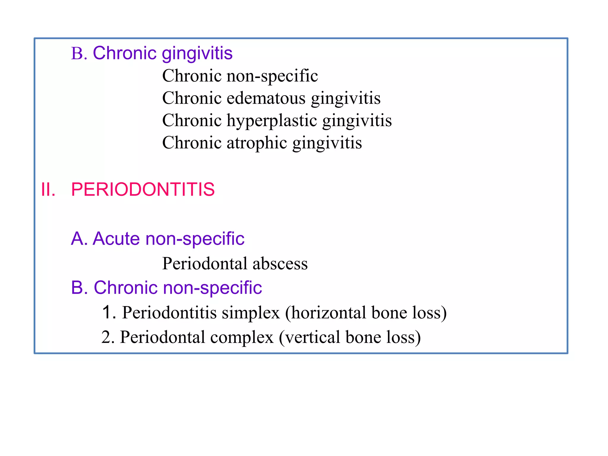 classification of periodontal diseases-includes 2017 | PPTX | Dental ...