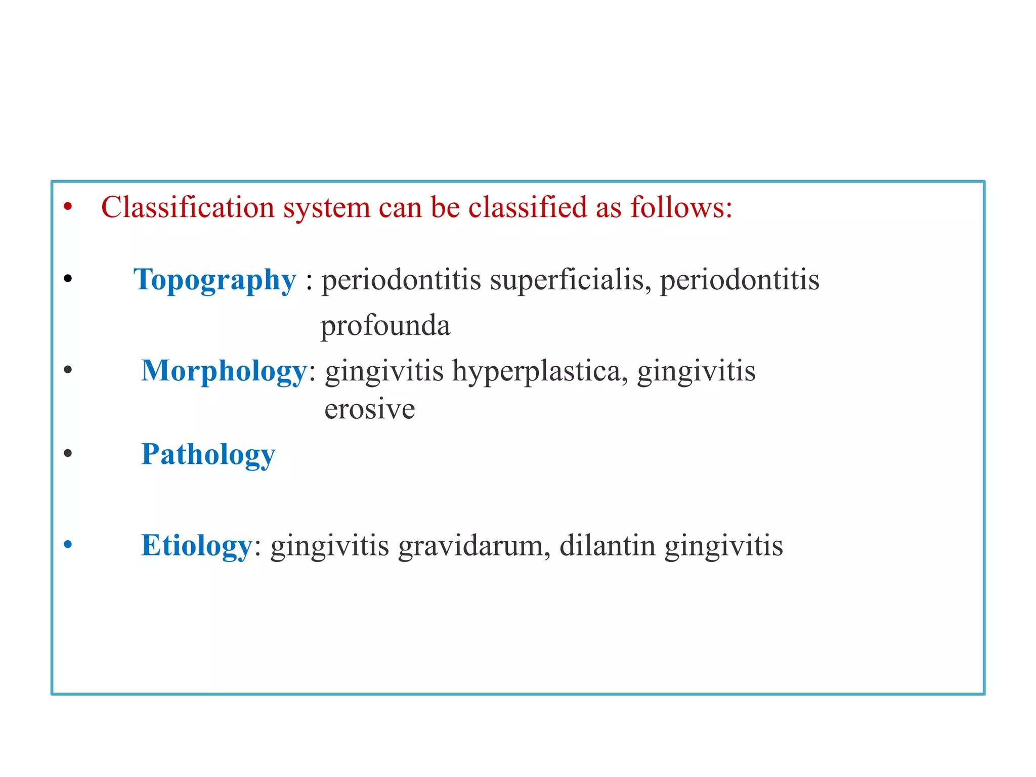 classification of periodontal diseases-includes 2017 | PPTX | Dental ...