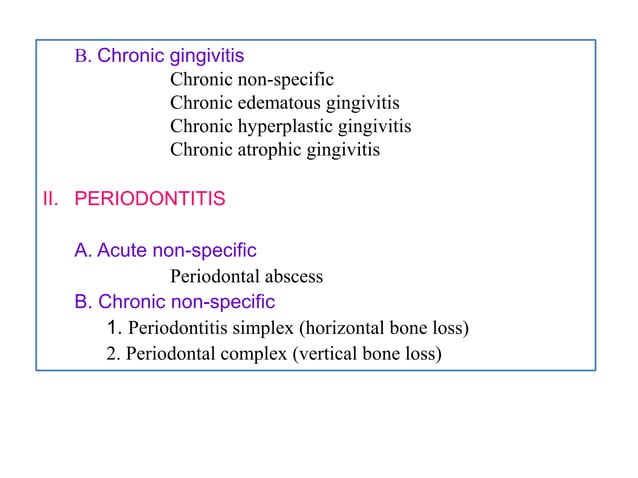 classification of periodontal diseases-includes 2017 | PPTX | Dental ...
