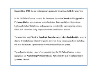 classification of periodontal diseases-includes 2017 | PPTX