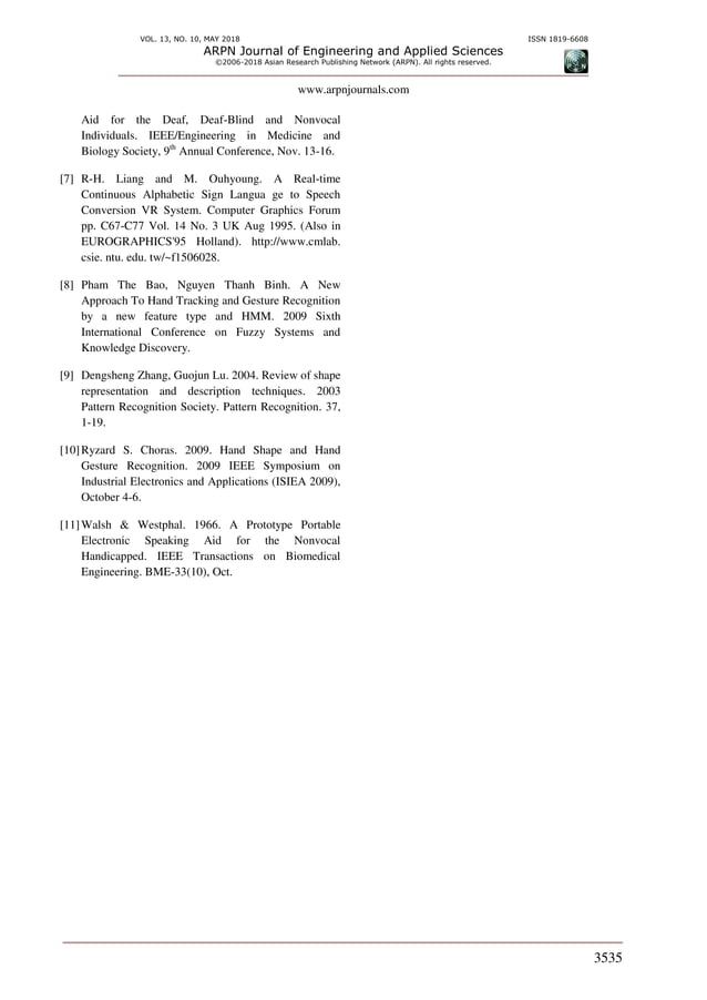 DESIGN OF LOW COST AND EFFICIENT SIGN LANGUAGE INTERPRETER FOR THE SPEECH AND HEARING IMPAIRED | PDF