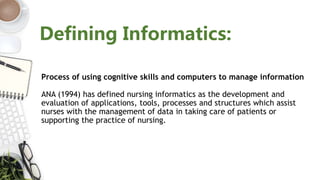 nursing informatics | PPTX