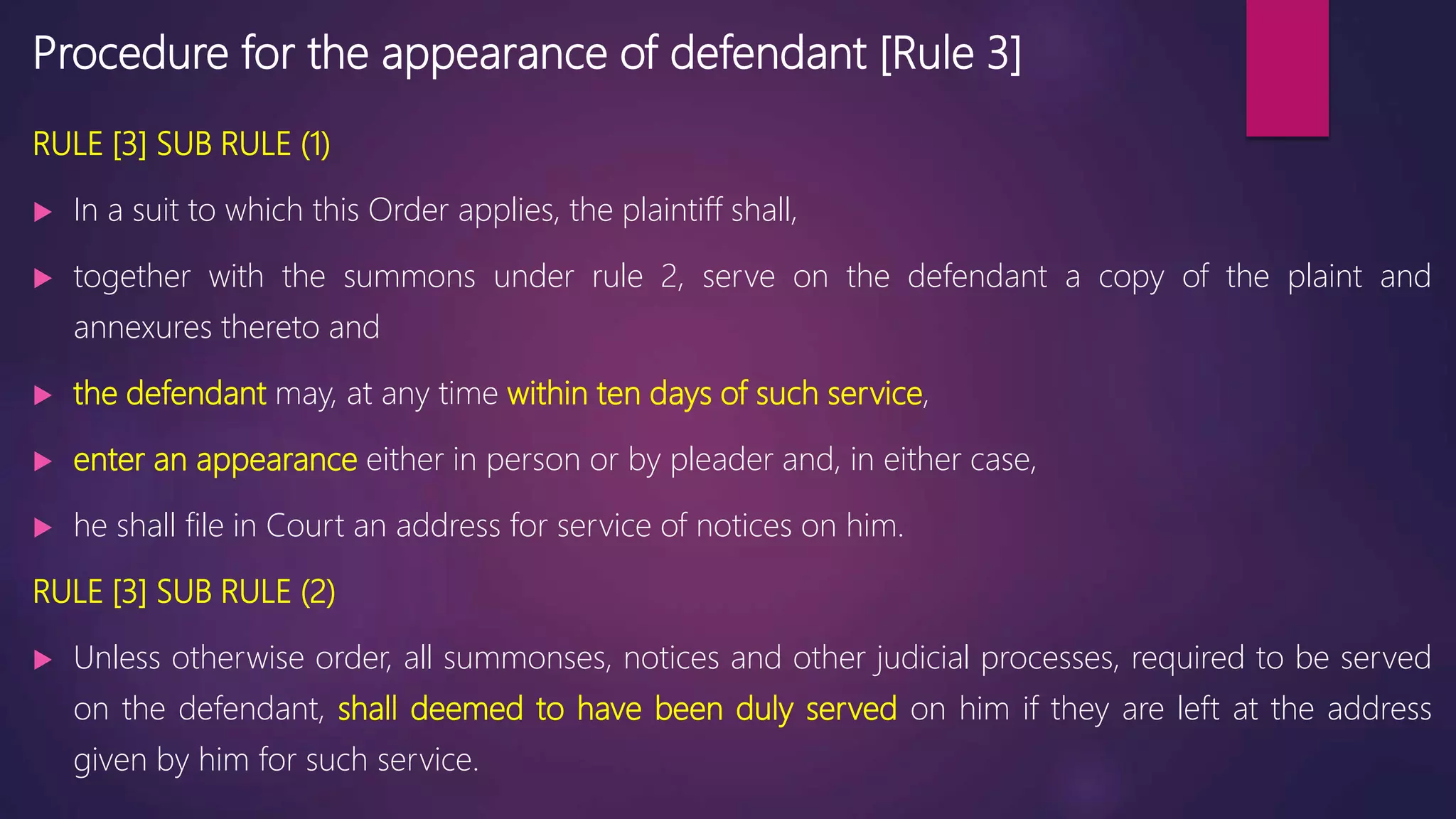 O. XXXVII OF CPC,1908 [SUMMARY PROCEDURE] | PPTX