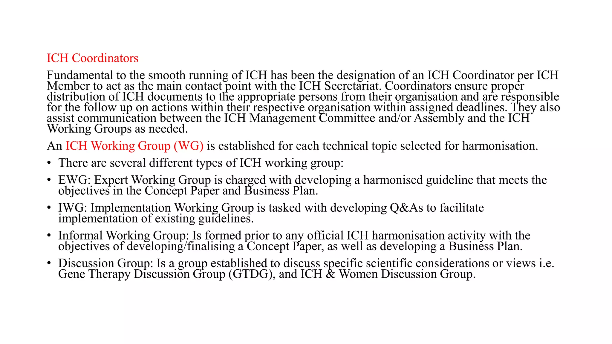 Introduction to the ICH Guidelines | PPTX
