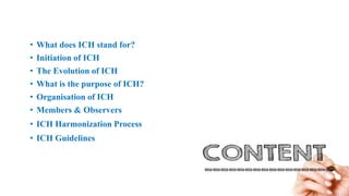 Introduction to the ICH Guidelines | PPT